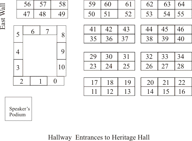 Location for Posters in Heritage Hall